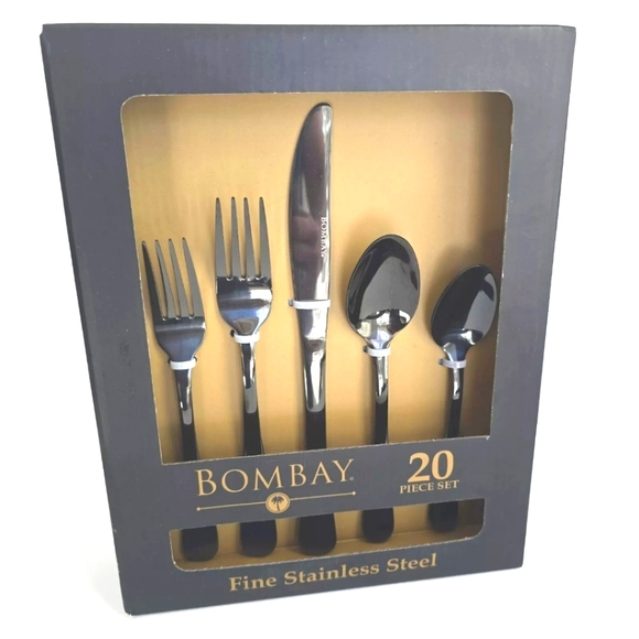 The Bombay Company | Dining | Bombay 2 Pc Set Marsala Fine Stainless ...